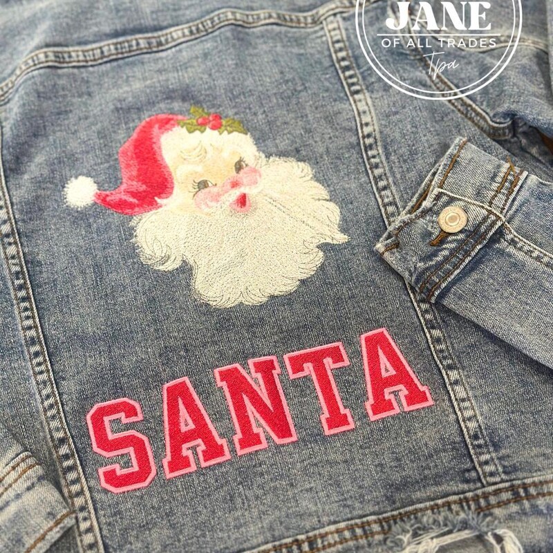 Painted Denim Jacket - Etsy