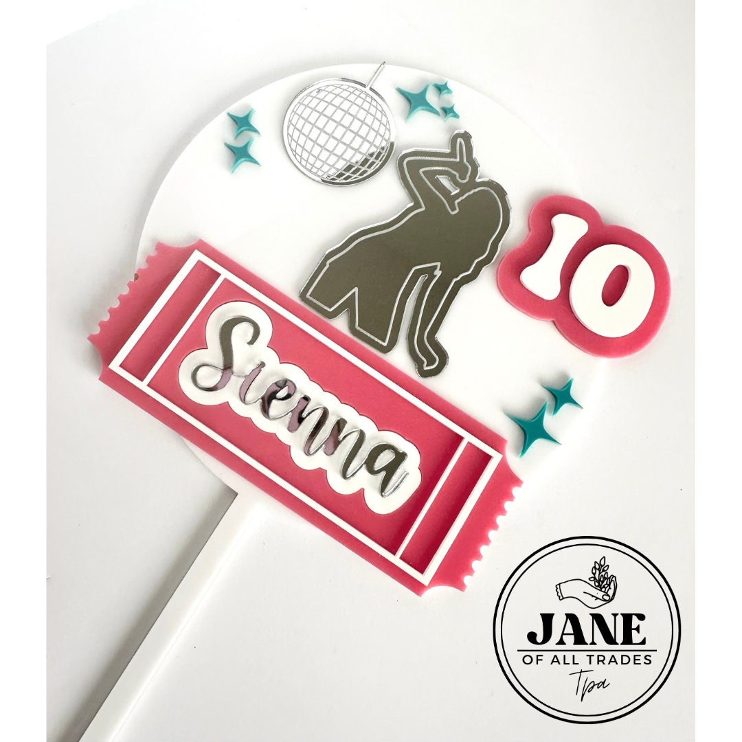 Swiftie Birthday Cake Topper Personalized Birthday Cake Topper Eras ...
