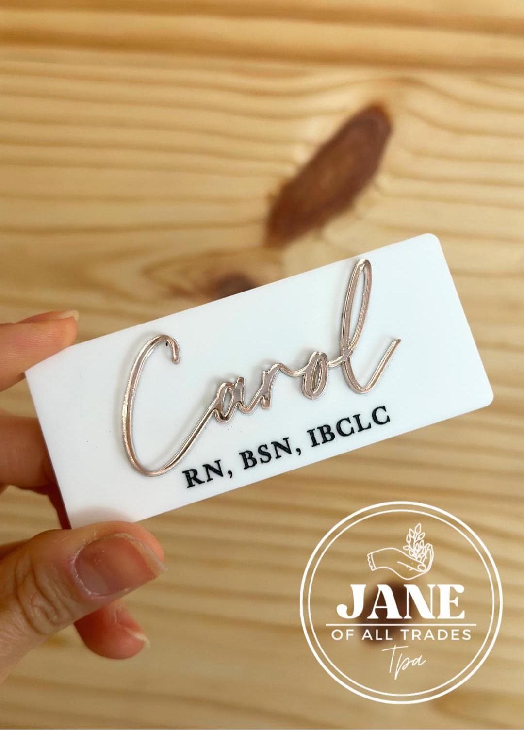 Nurse Name Badge Acrylic Magnetic Nurse Name Tag Gift for Nurse Doctor ...
