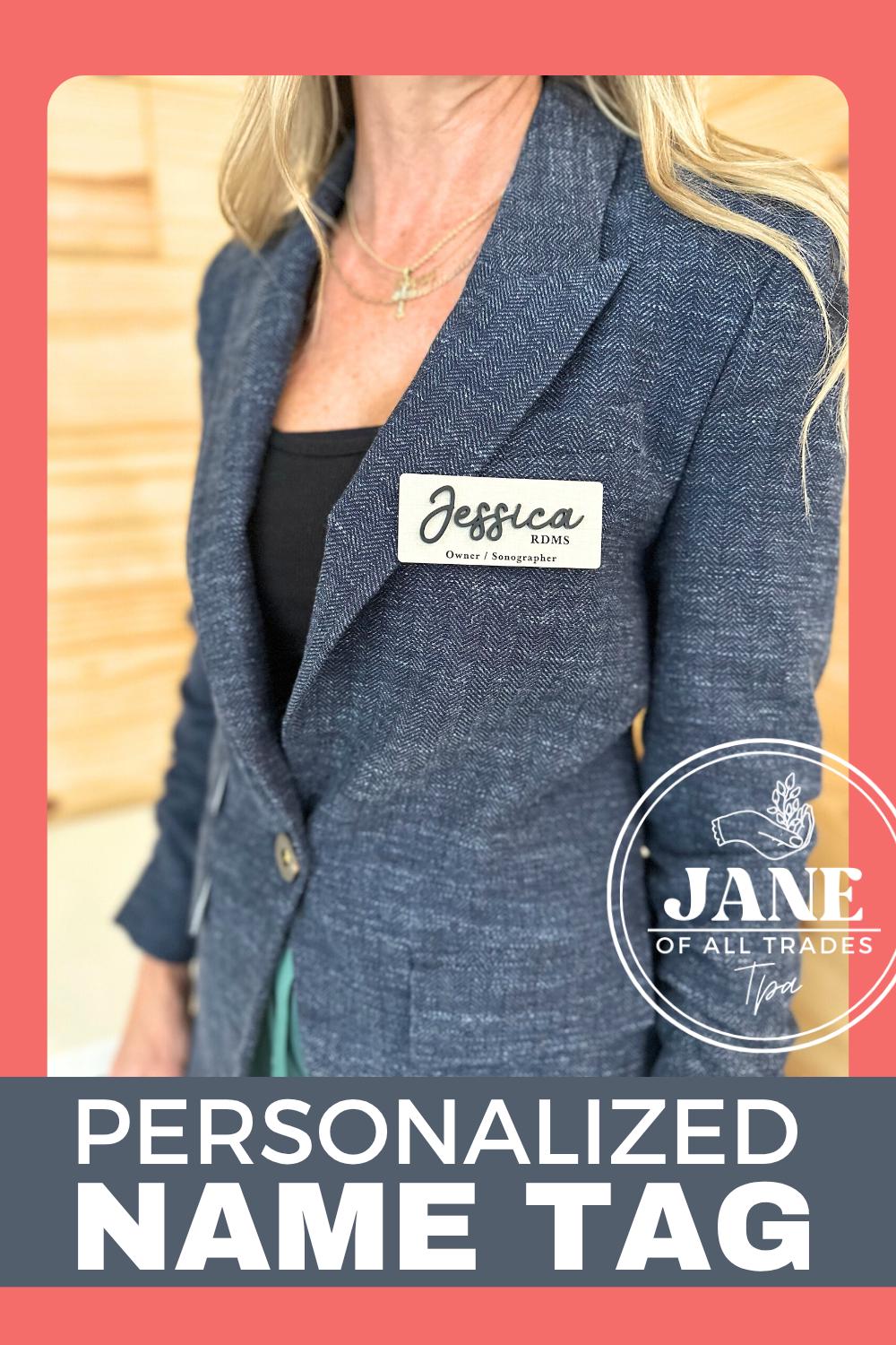 Custom Name Tag for New Job Gift Name Badge for Employee Name Tag New ...