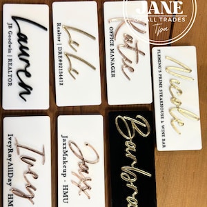 Custom Acrylic Name Badge Magnetic Name Badge Acrylic Name Plate ...