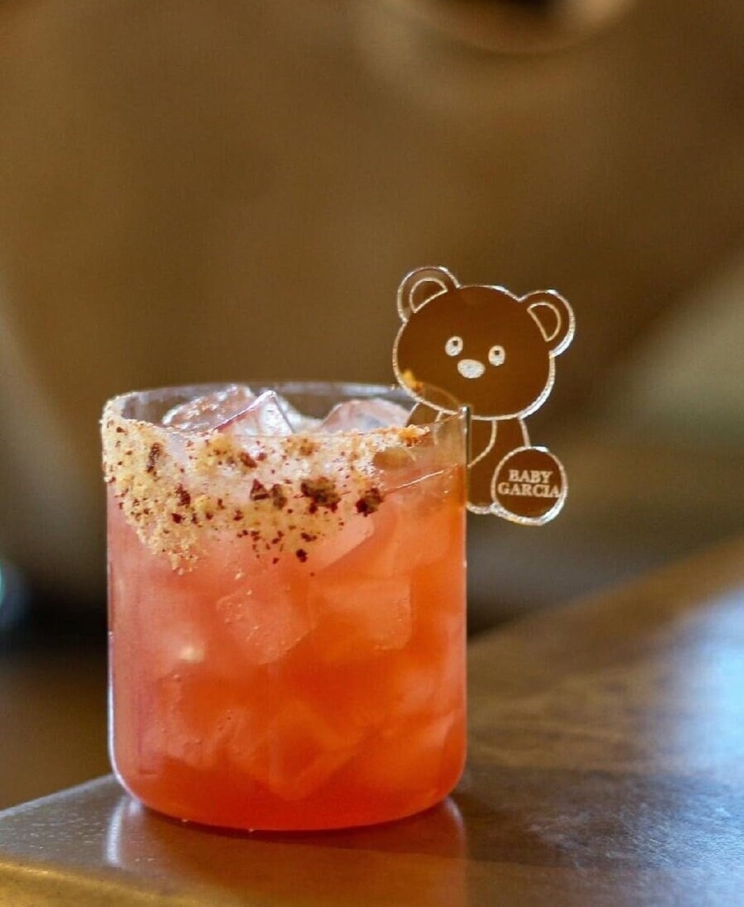 Engraved Teddy Bear Drink Tag Custom Baby Shower Decor Personalized ...