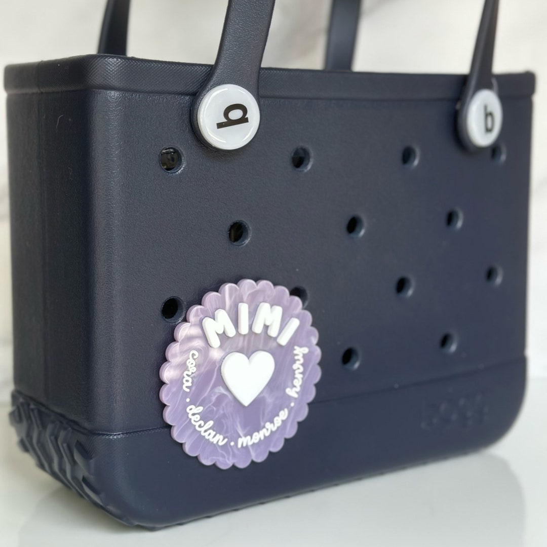 Personalized Gift for Grandma Custom Mimi Charm for Bogg Bag Acrylic ...