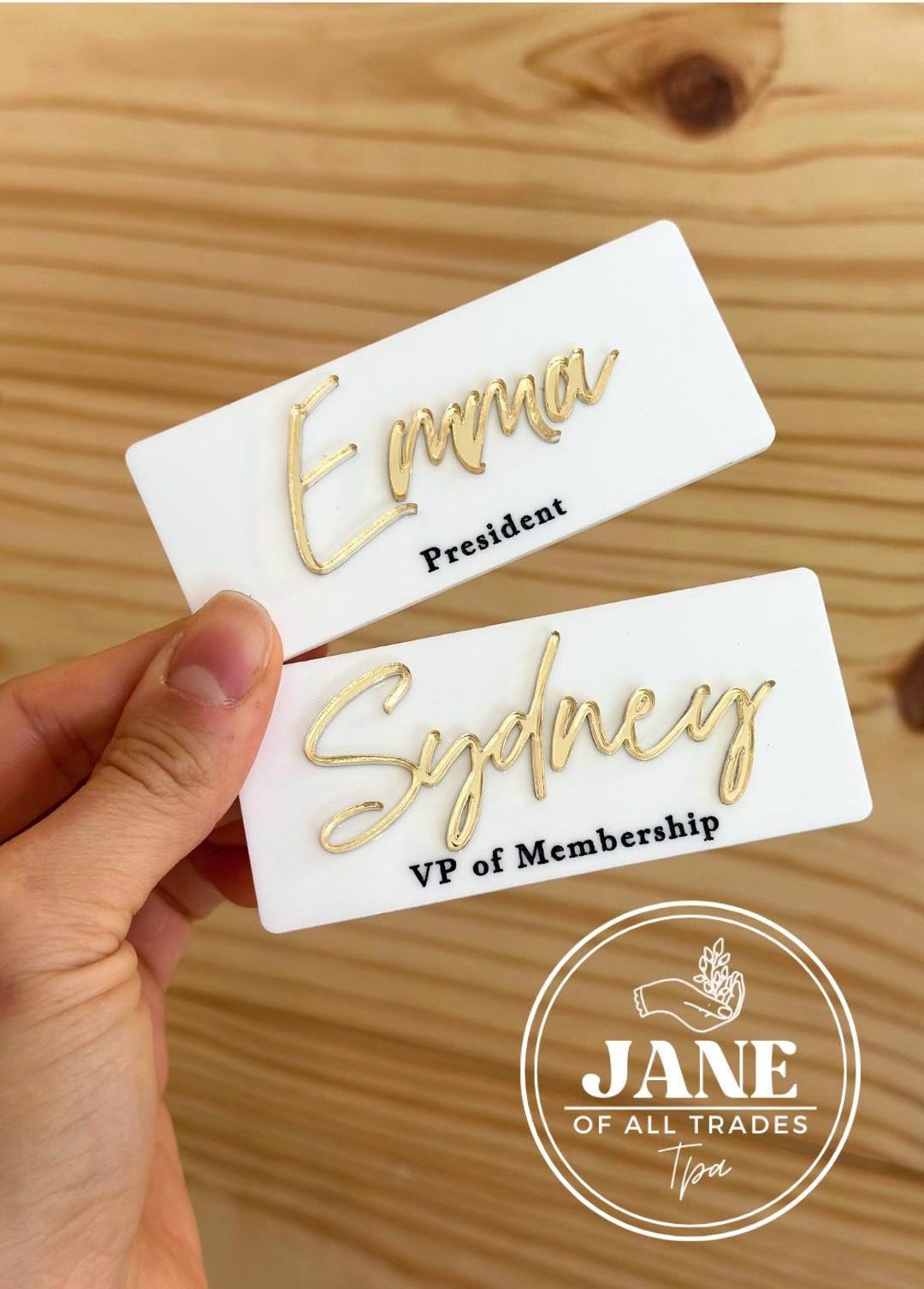 Sorority Recruitment Name Badges Custom Acrylic Name Badge Sorority ...