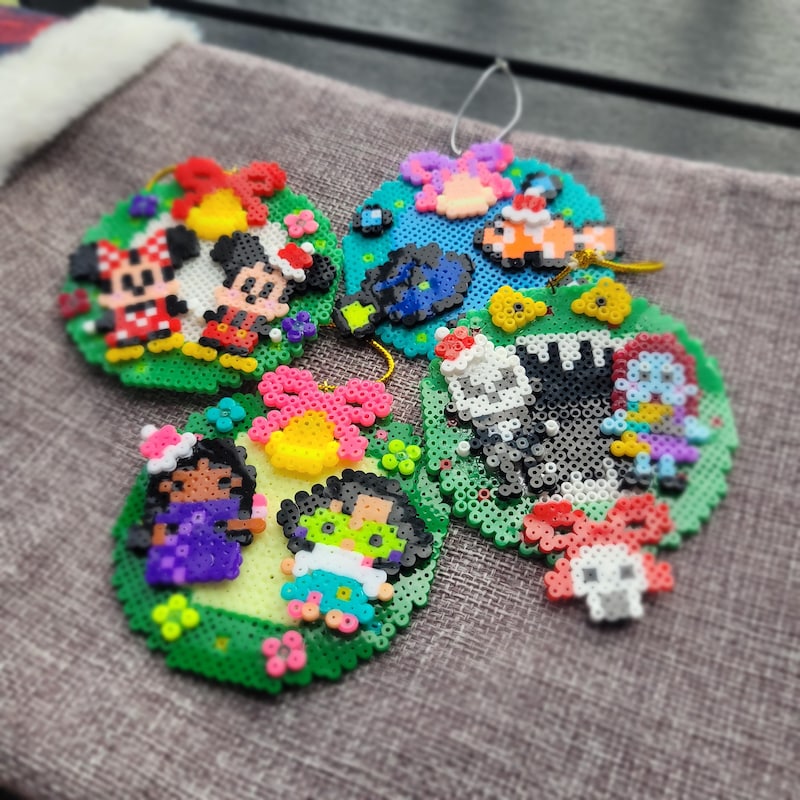 Perler Bead Christmas Ornaments - Etsy