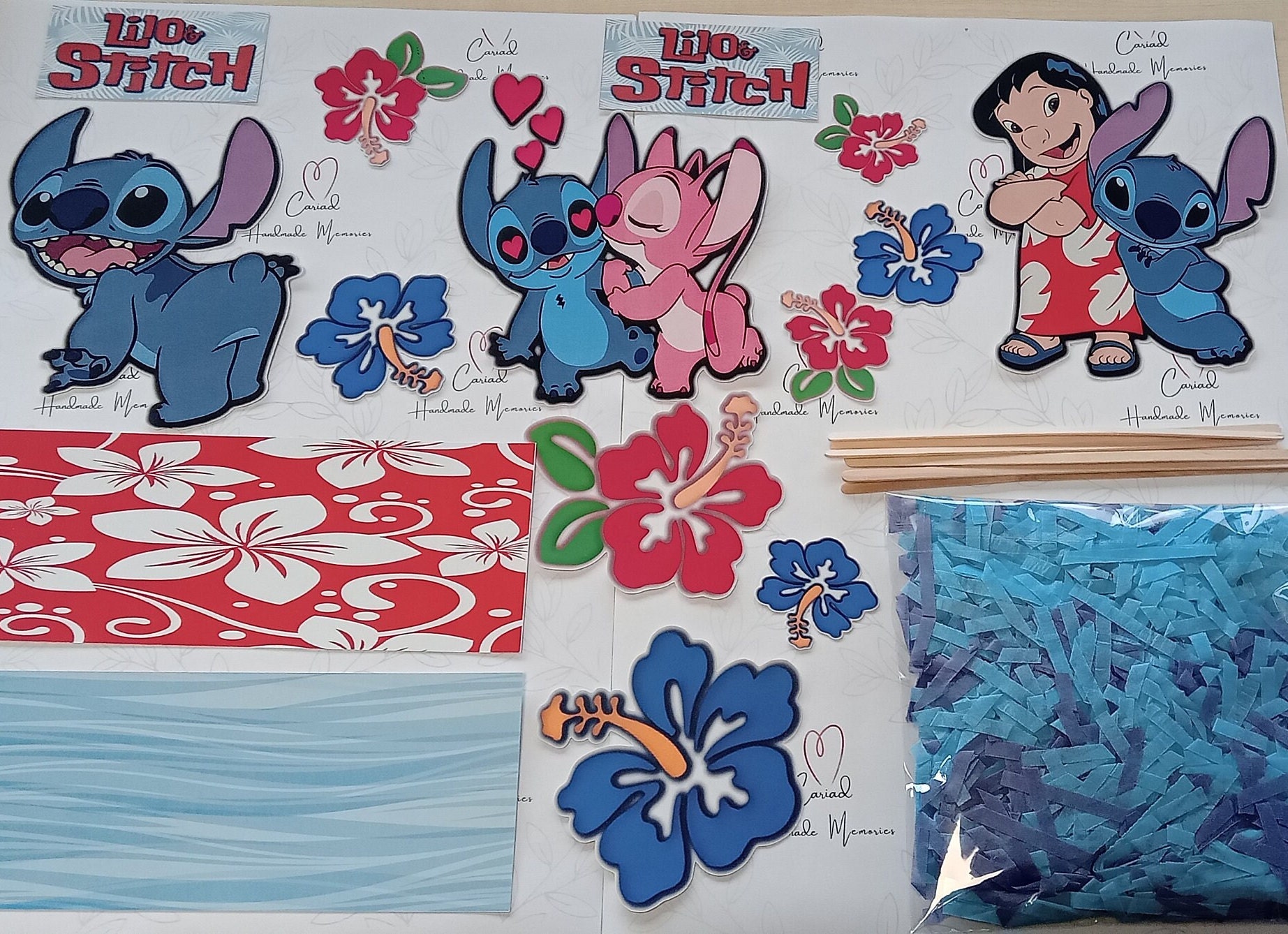 Lilo & Stitch Cake Topper / Centrepieces - Etsy