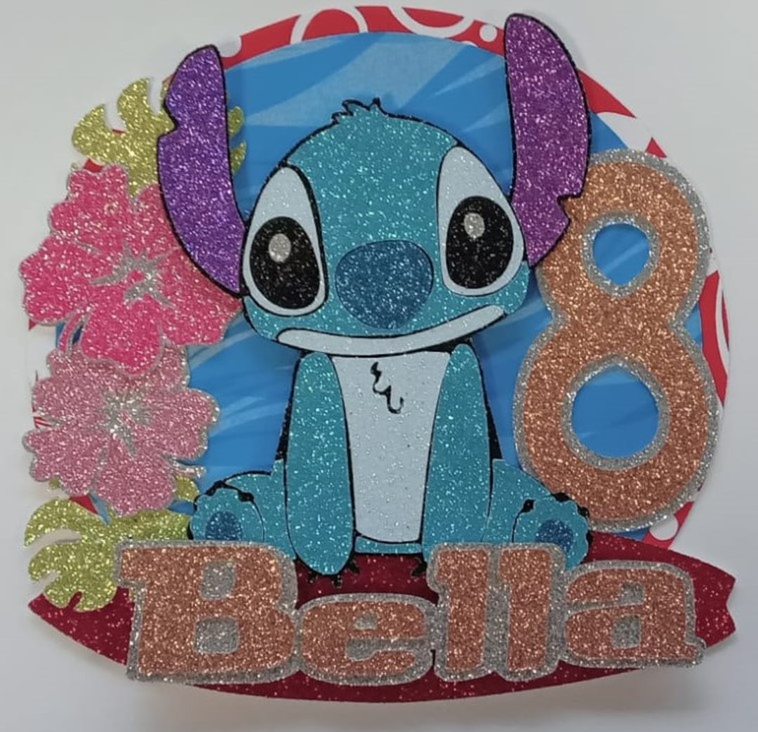 Personalised Stitch Cake Topper - Etsy