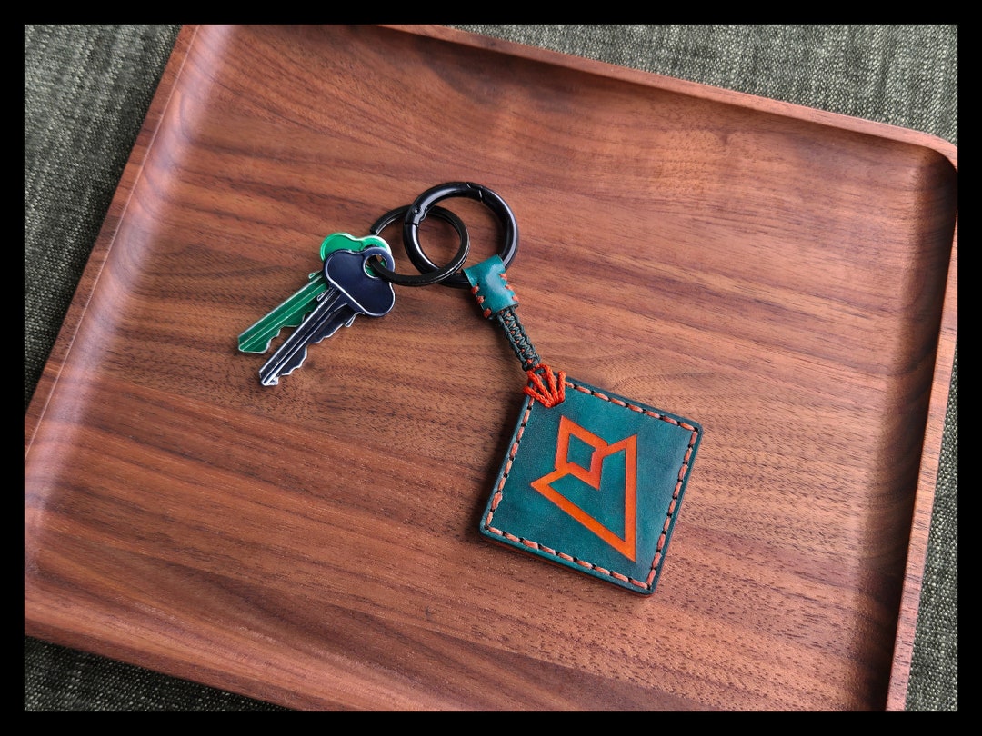 Personalised Quest Marker Leather Keychain - Etsy