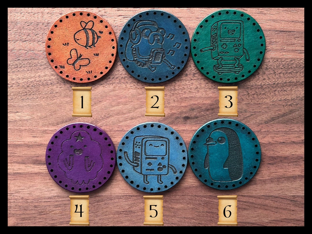 Personalised Journey Characters 2 Leather Patches sew on & Hook and ...