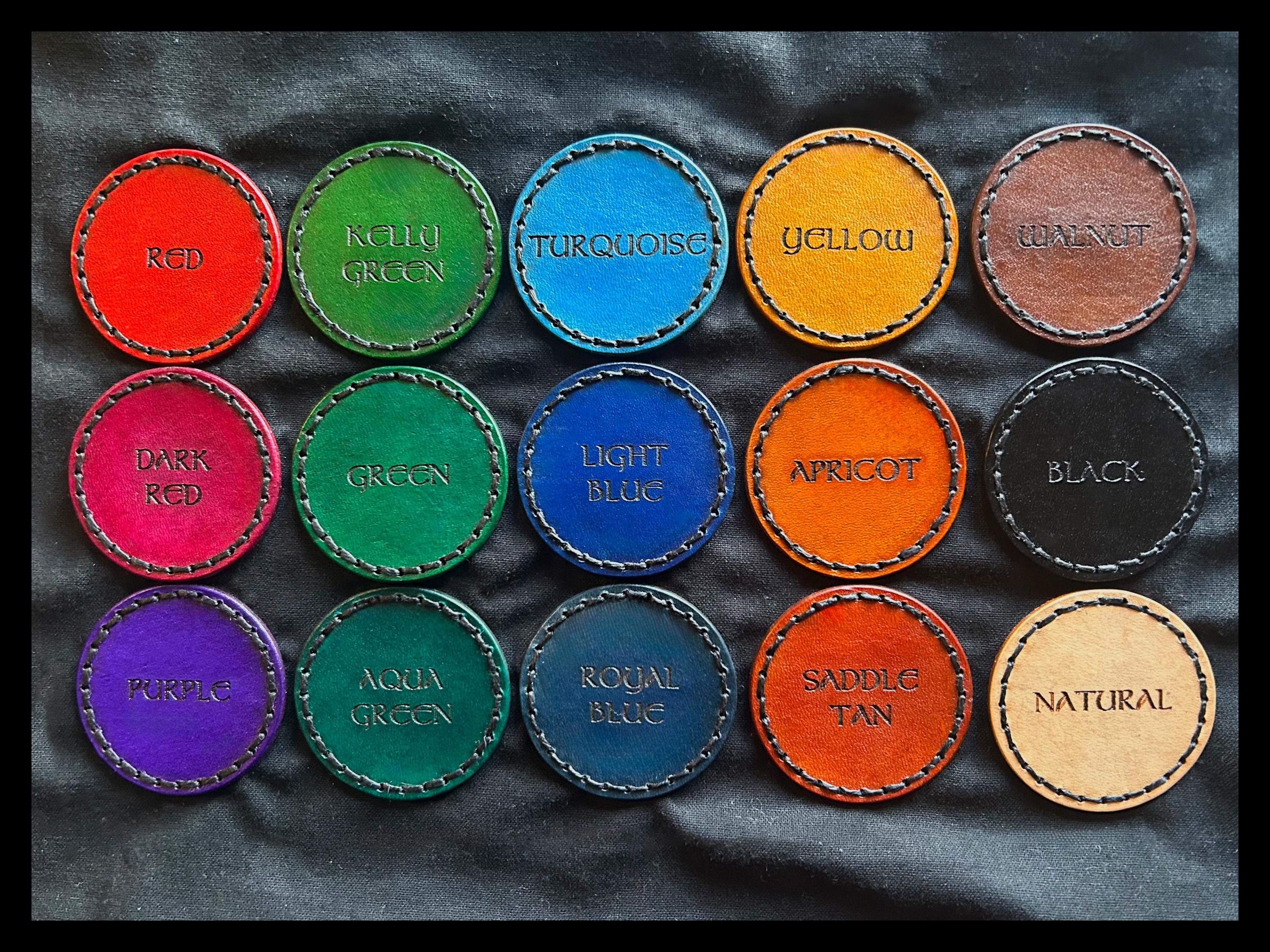 Personalised Elder Futhark Runes 2 Leather Patches sew on & Hook and ...