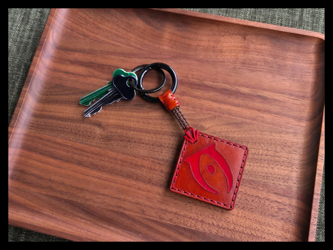 Personalised Conjuration Rune Leather Keychain - Etsy