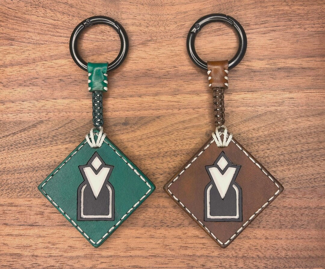 Personalised Quest Marker Leather Keychain - Etsy