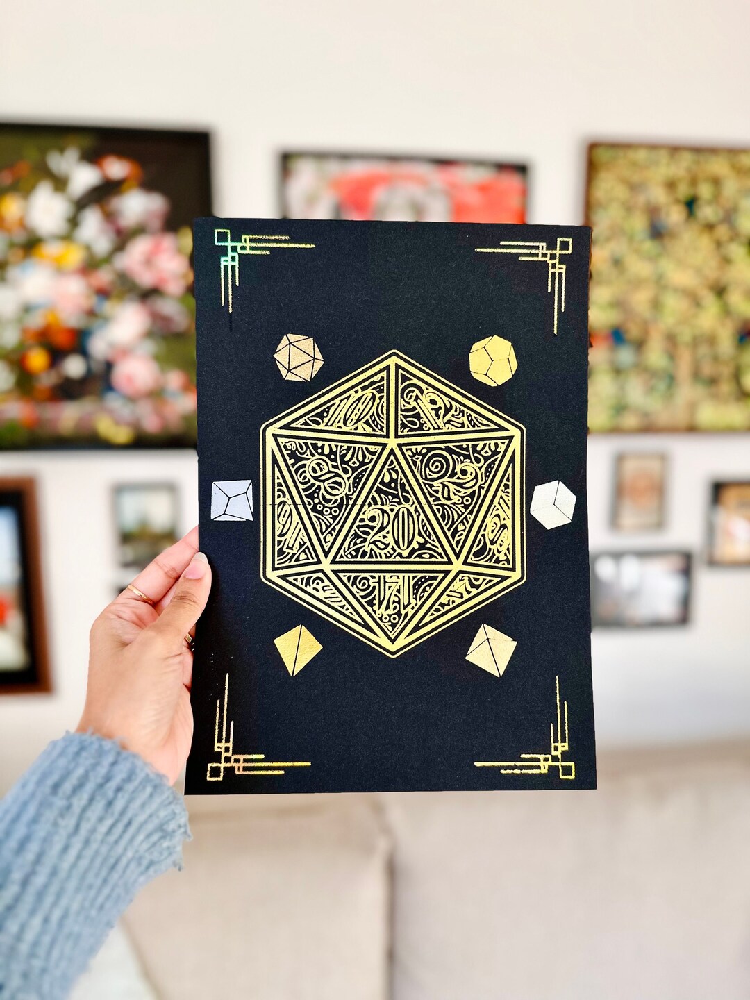 Dnd Gold Foil Art Print for Dungeons and Dragons Fan Art Foil Prints ...