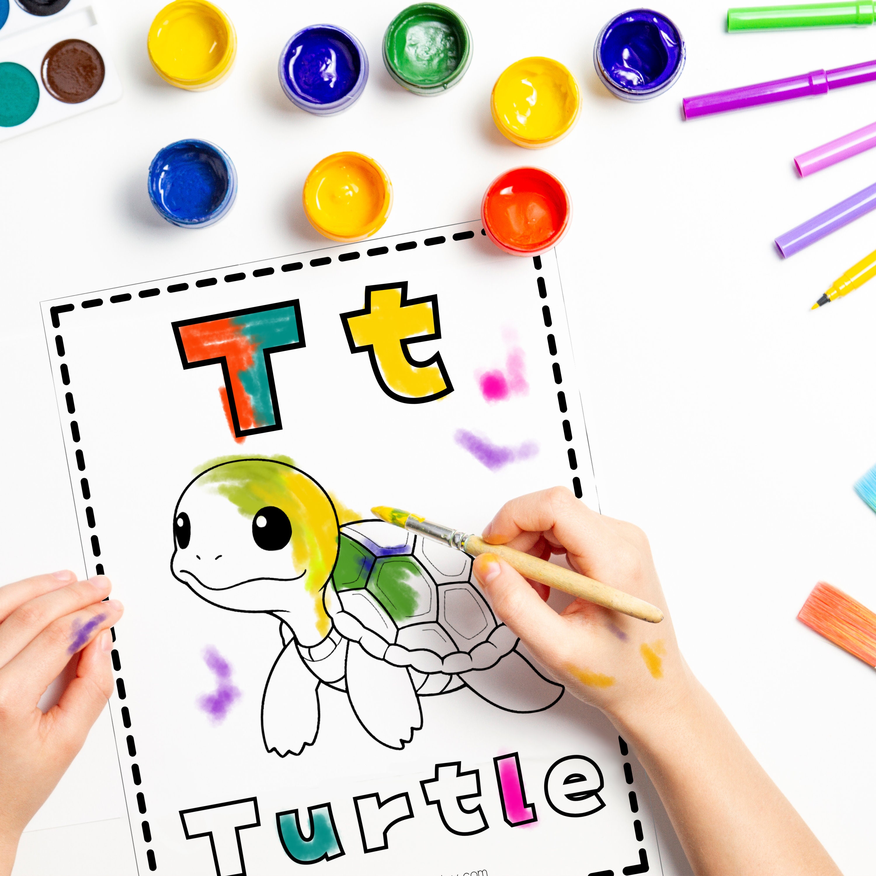 ABC Coloring Pages for Kids Preschool Alphabet Coloring Paper ...