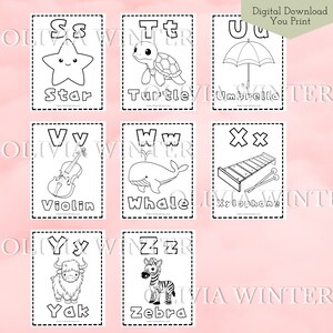 ABC Coloring Pages for Kids Preschool Alphabet Coloring Paper ...