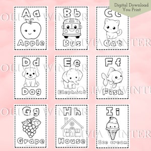 ABC Coloring Pages for Kids Preschool Alphabet Coloring Paper ...