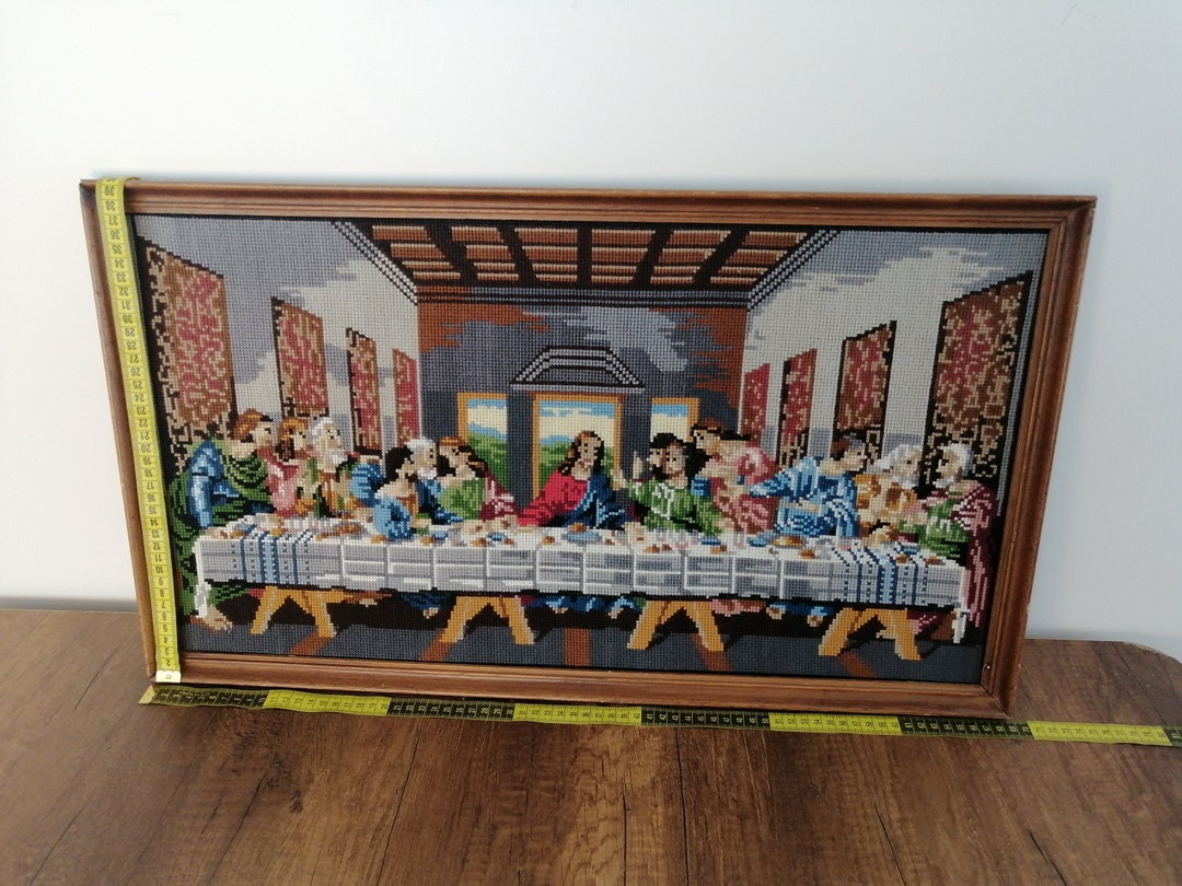 Vintege Needlepoint Last Supper for Mother Day - Etsy