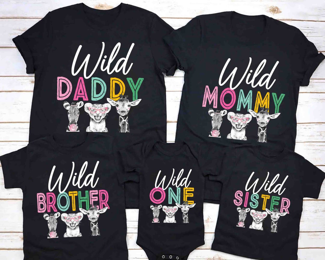 Party Animal Shirt, Wild One Zoo Birthday Party Shirts, Matching Family ...
