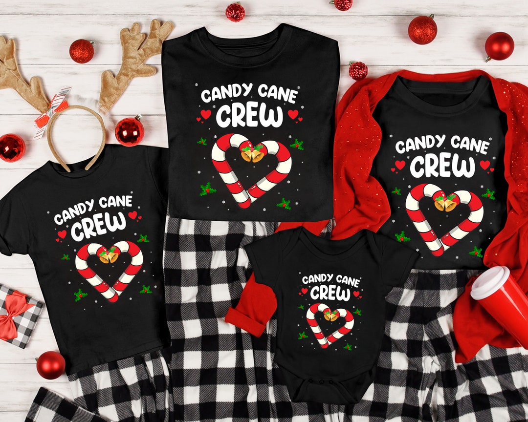 Matching Candy Cane Crew Shirts,christmas Gift Ideas,womens Christmas ...