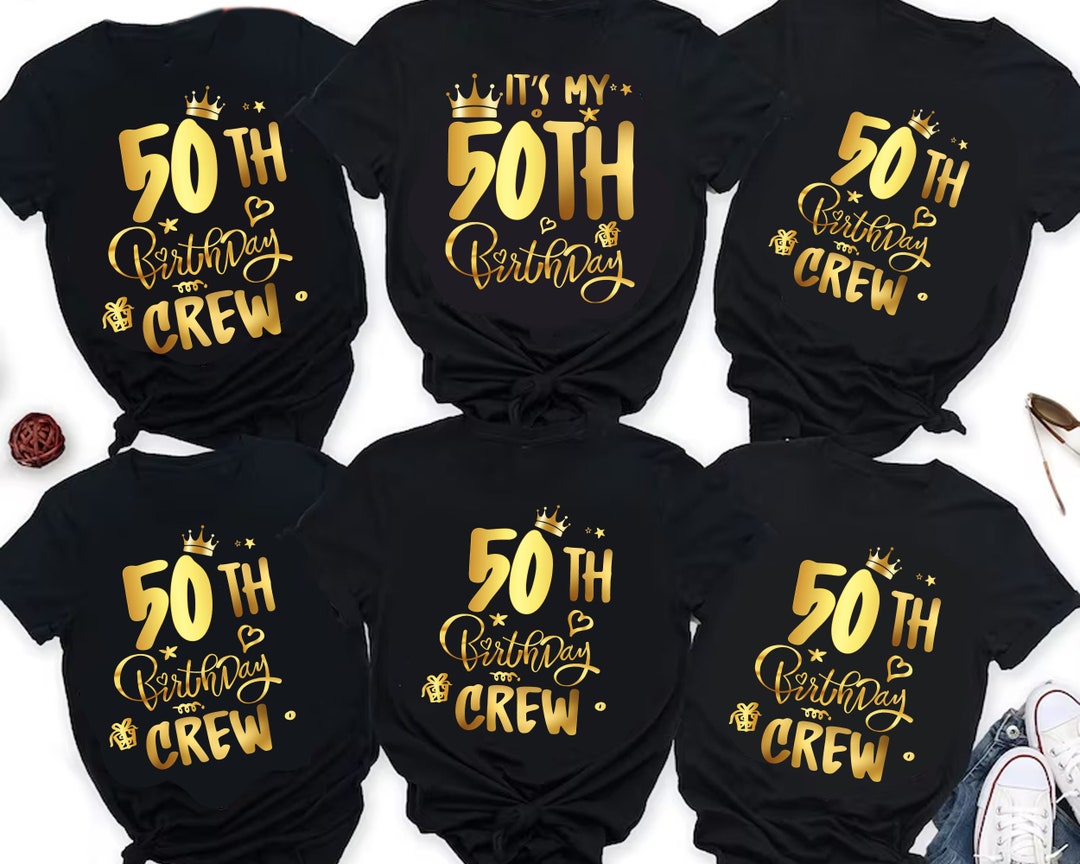 50th Birthday Shirts, Family Matching 50th Birthday Group Shirts, 50th ...
