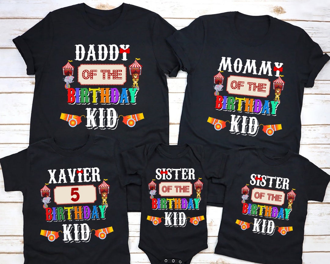 Circus Birthday Shirt, Personalized Circus Shirts, Circus Carnival ...