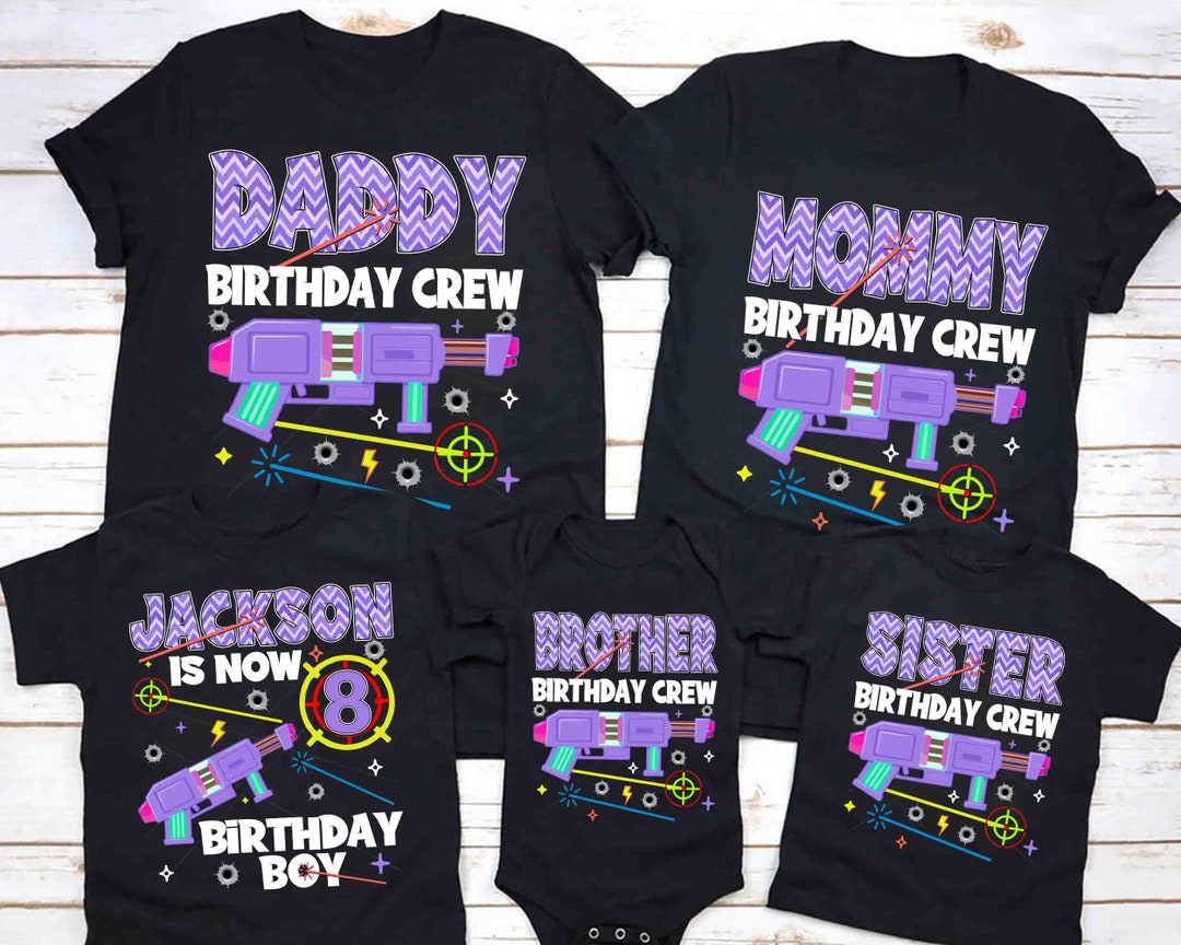 Laser Tag Birthday Shirts, Laser Tag Team Shirts, Matching Laser Tag ...