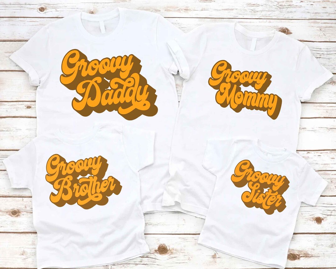Groovy Family Retro Mom Dad Brother Sister Aunt Grandma Cousin Matching ...