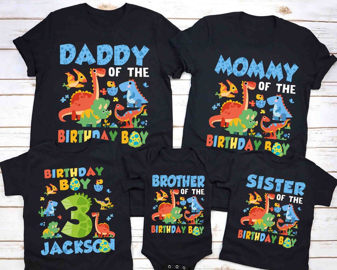 Dinosaur Birthday Shirt, Dinosaur Personalized Birthday Shirt, Dino ...
