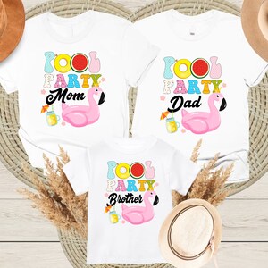 Pool Party Birthday Shirt Girl Pool Party Birthday T-shirt Swim ...
