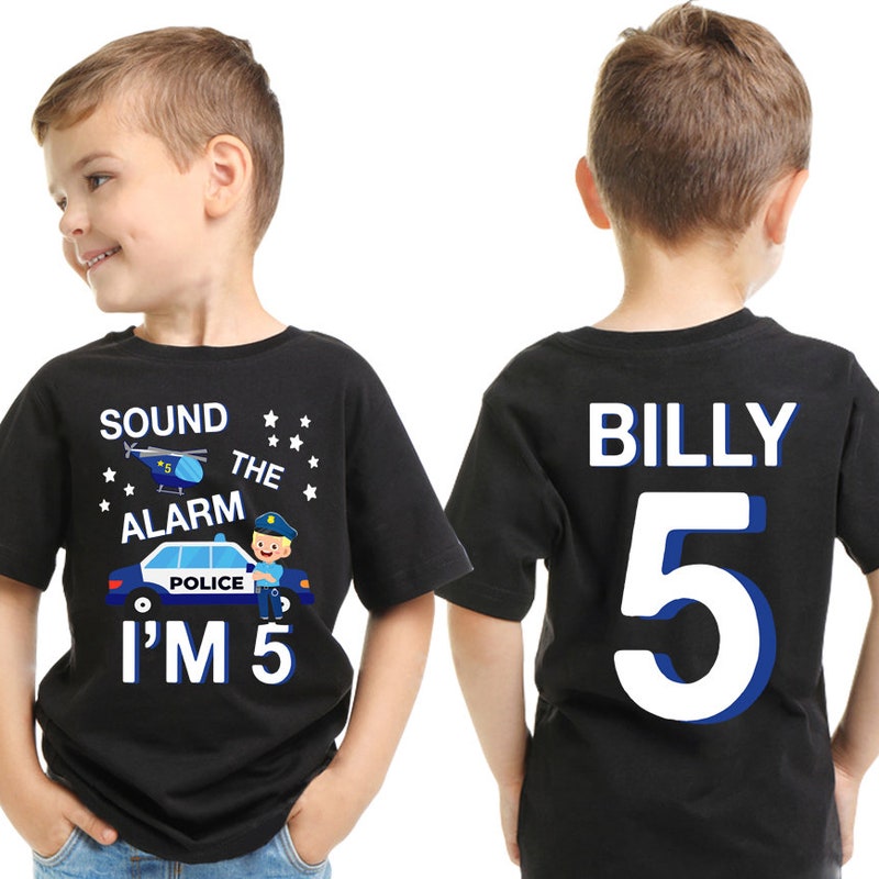 Kids Police Shirt - Etsy