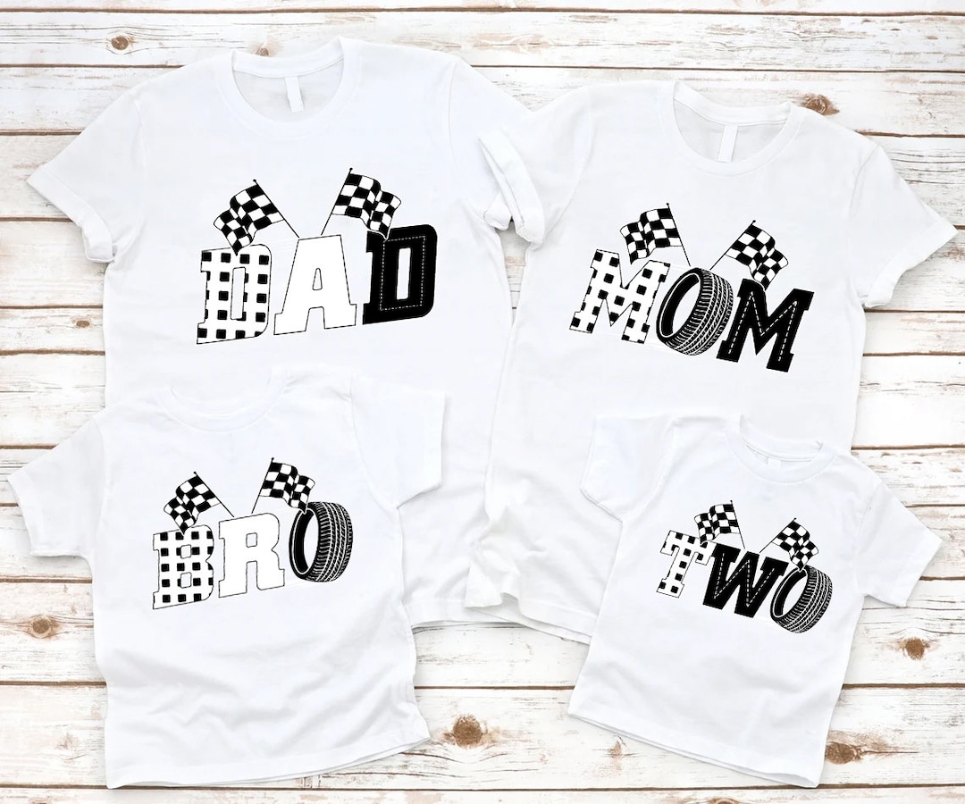 Family Race Car Birthday Shirts, Racecar Birthday Shirt, Matching ...