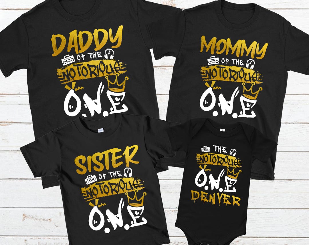 The Notorious ONE Shirt, First Birthday Shirt, the Big One Shirt, 1st ...