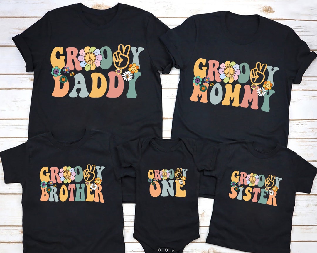 Groovy Family Retro Mom Dad Brother Sister Aunt Grandma Cousin Matching ...