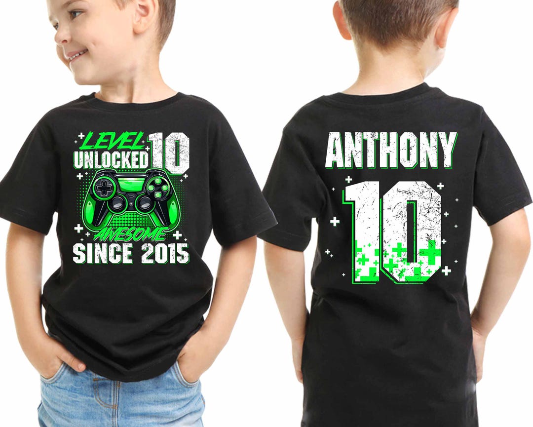 Game Birthday Boy Shirt,gamer Birthday Shirt,video Game Birthday Party ...