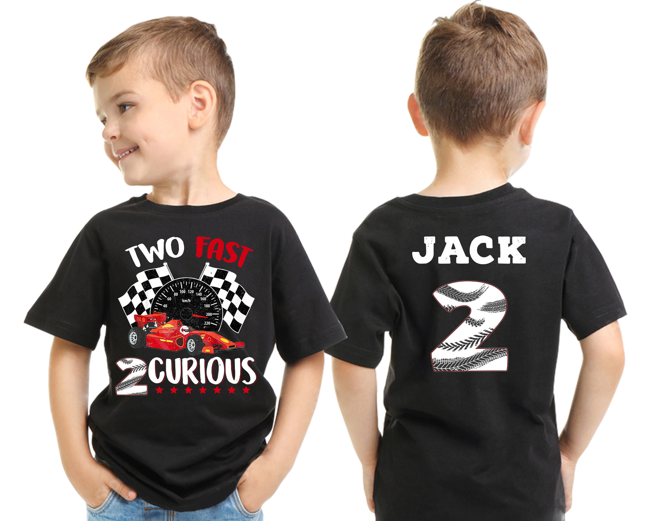 Two Fast Race Car Shirt, 2nd Racecar Birthday Shirt, 2nd Birthday Boy ...