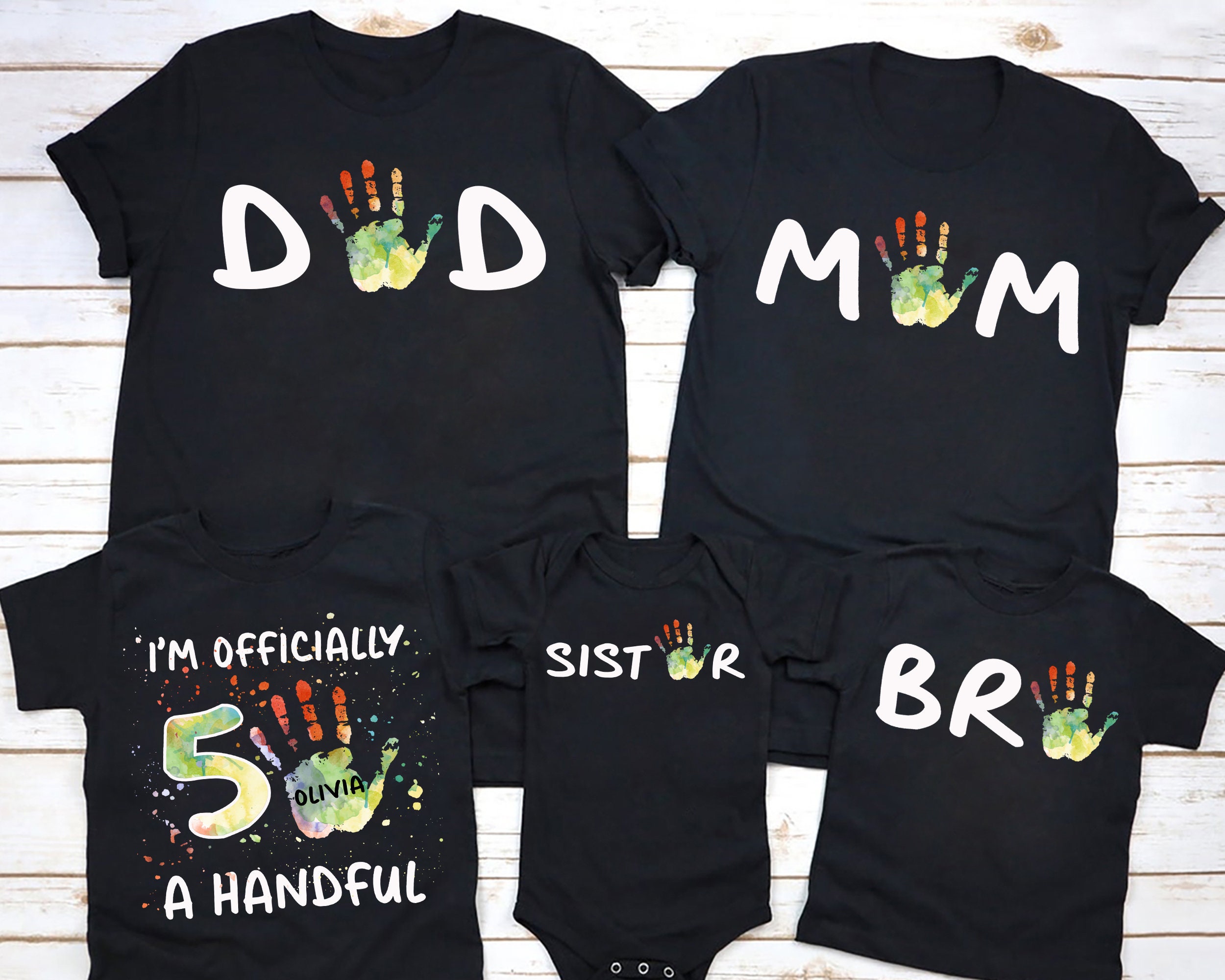 Hi Five Birthday Shirt, High Five Birthday Shirt, 5th Birthday Shirt ...