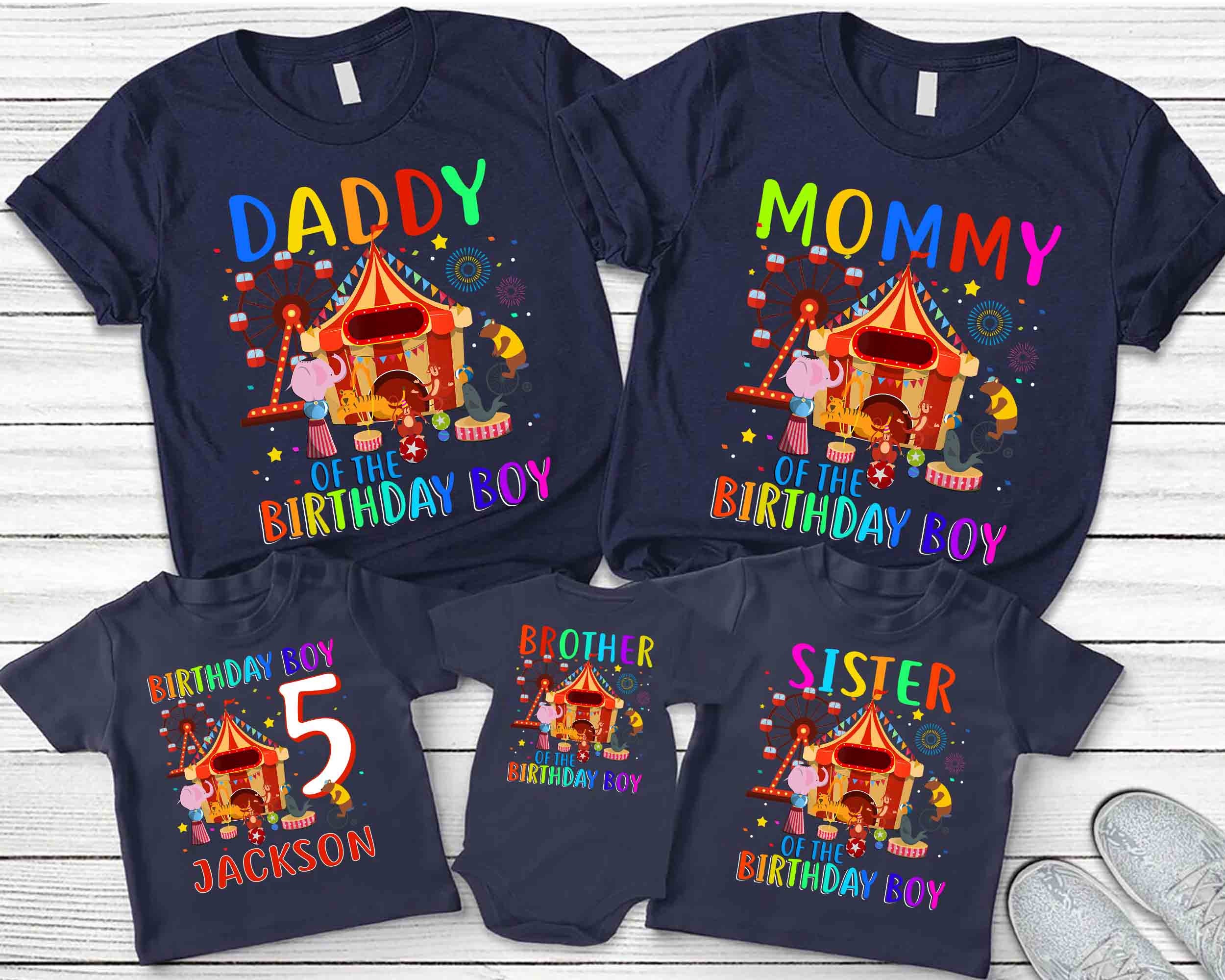 Circus Birthday Shirt, Personalized Circus Shirts, Circus Carnival ...