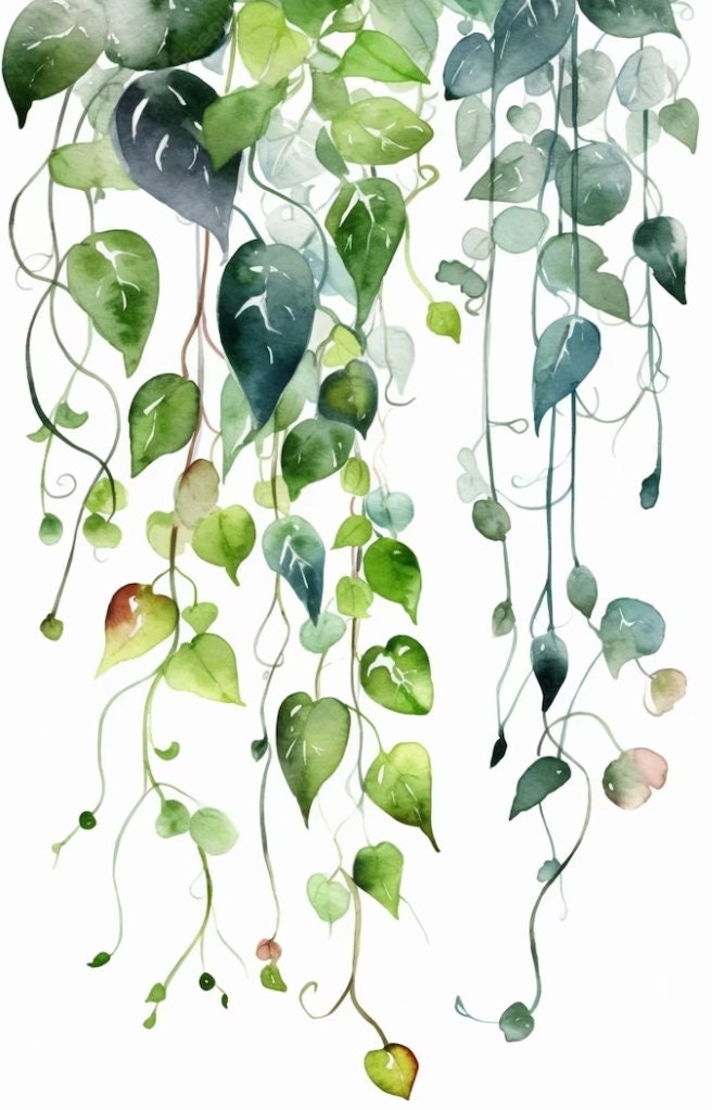 Cross Stitch Pattern Ivy Watercolors - Etsy
