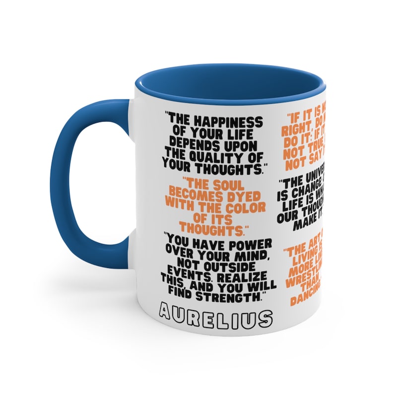 Marcus Aurelius Quotes Mug: Stoic Philosophy Coffee Mug - Etsy