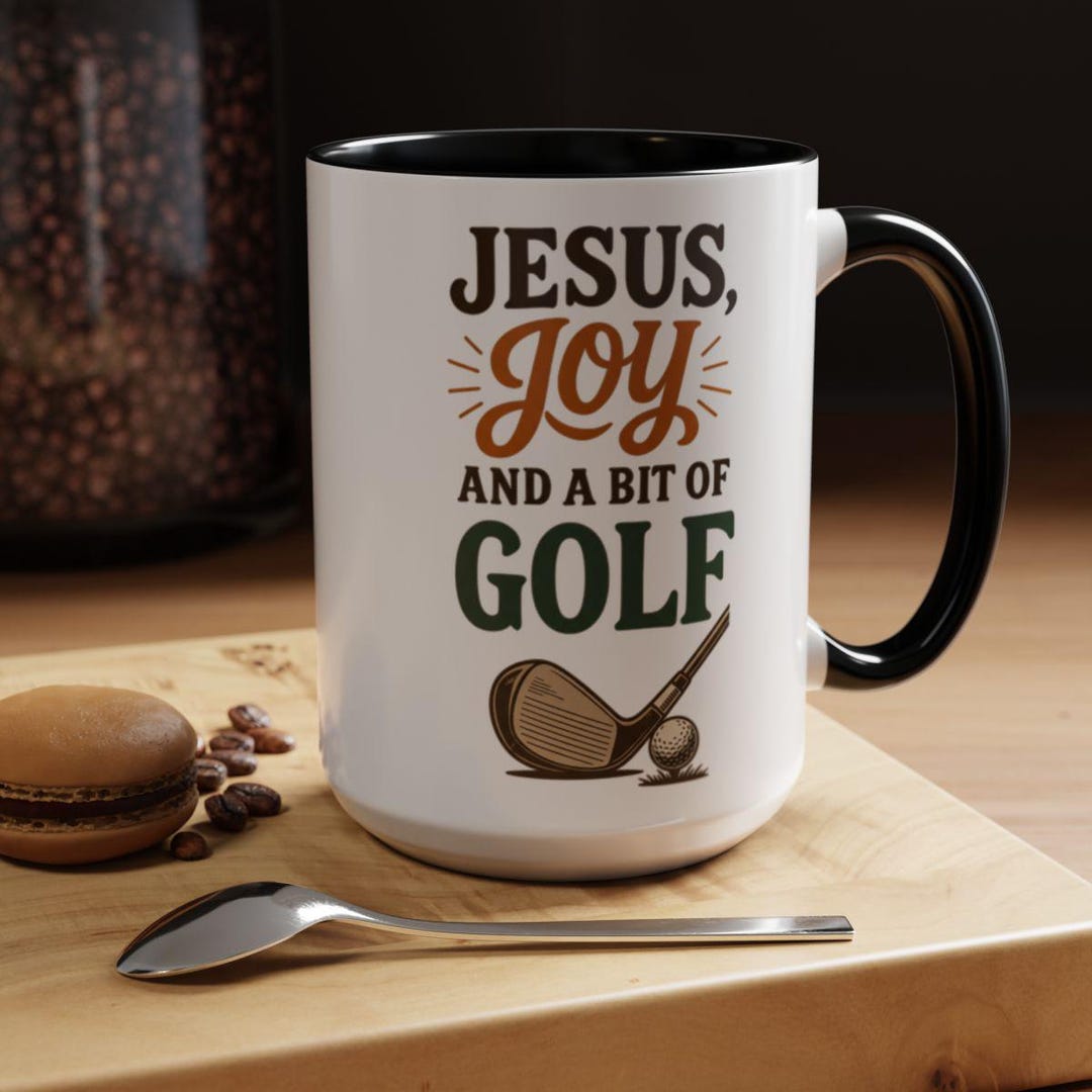 Jesus, Joy and a Bit of Golf Mug, Golf Lover, Christian Golfer Gift ...