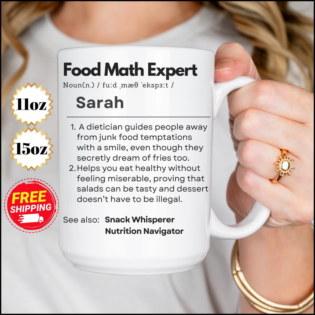Custom Dietician Definition Mug: Personalized Nutritionist Gift - Etsy