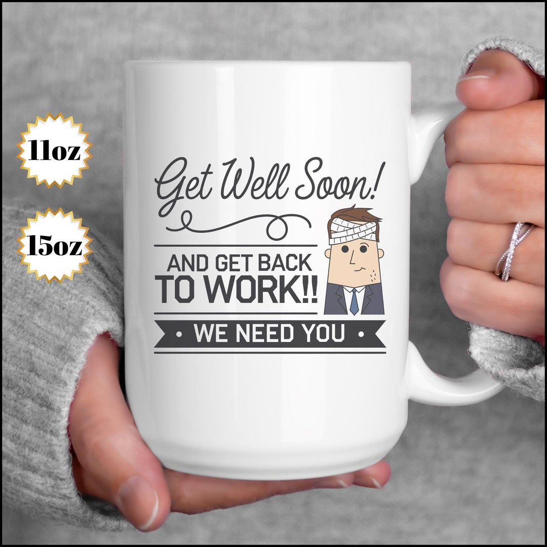 Funny Get Well Soon Mug: Sick Co-worker Gift - Etsy