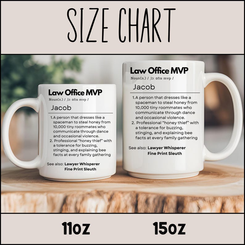 Funny Paralegal Definition Mug: Customizable Gift for Legal Assistants ...