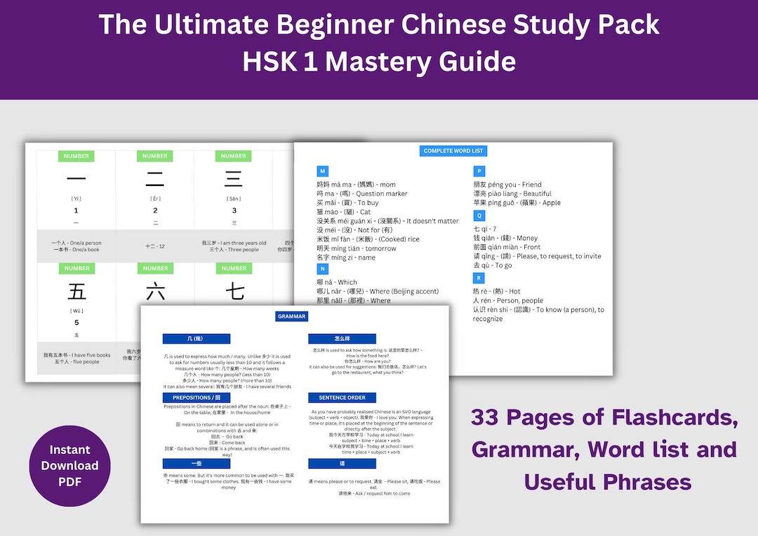 The Ultimate HSK 1 Chinese Beginner Learning Kit: Your Path to ...