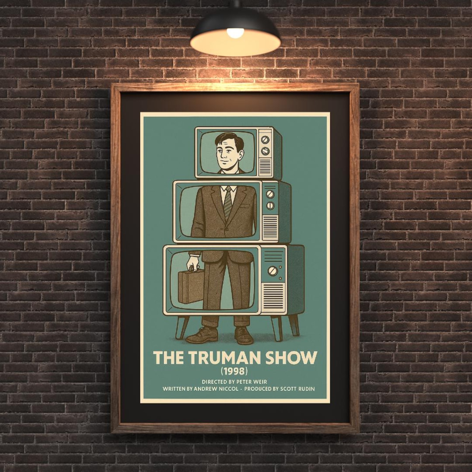 THE TRUMAN SHOW (1998) – Minimalist Movie Poster | Retro Film Art Print ...