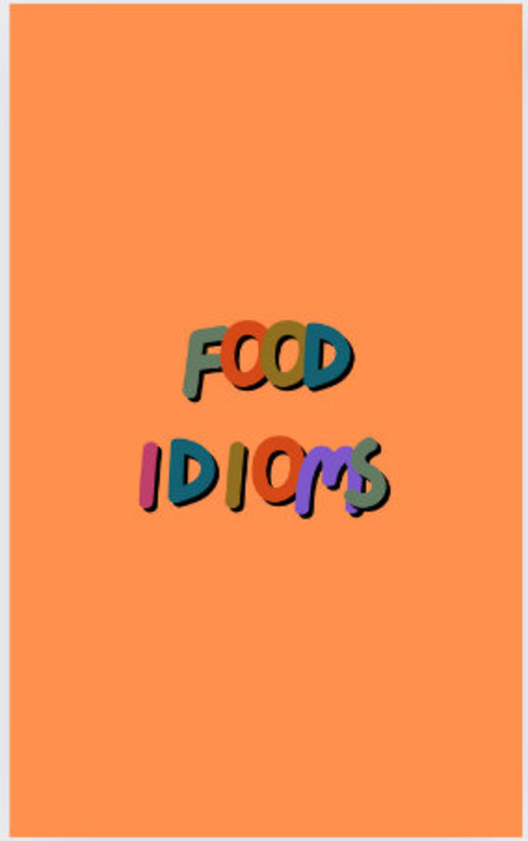 Delicious English Flashcards: Learn New Food Vocab the Fun Way - Etsy