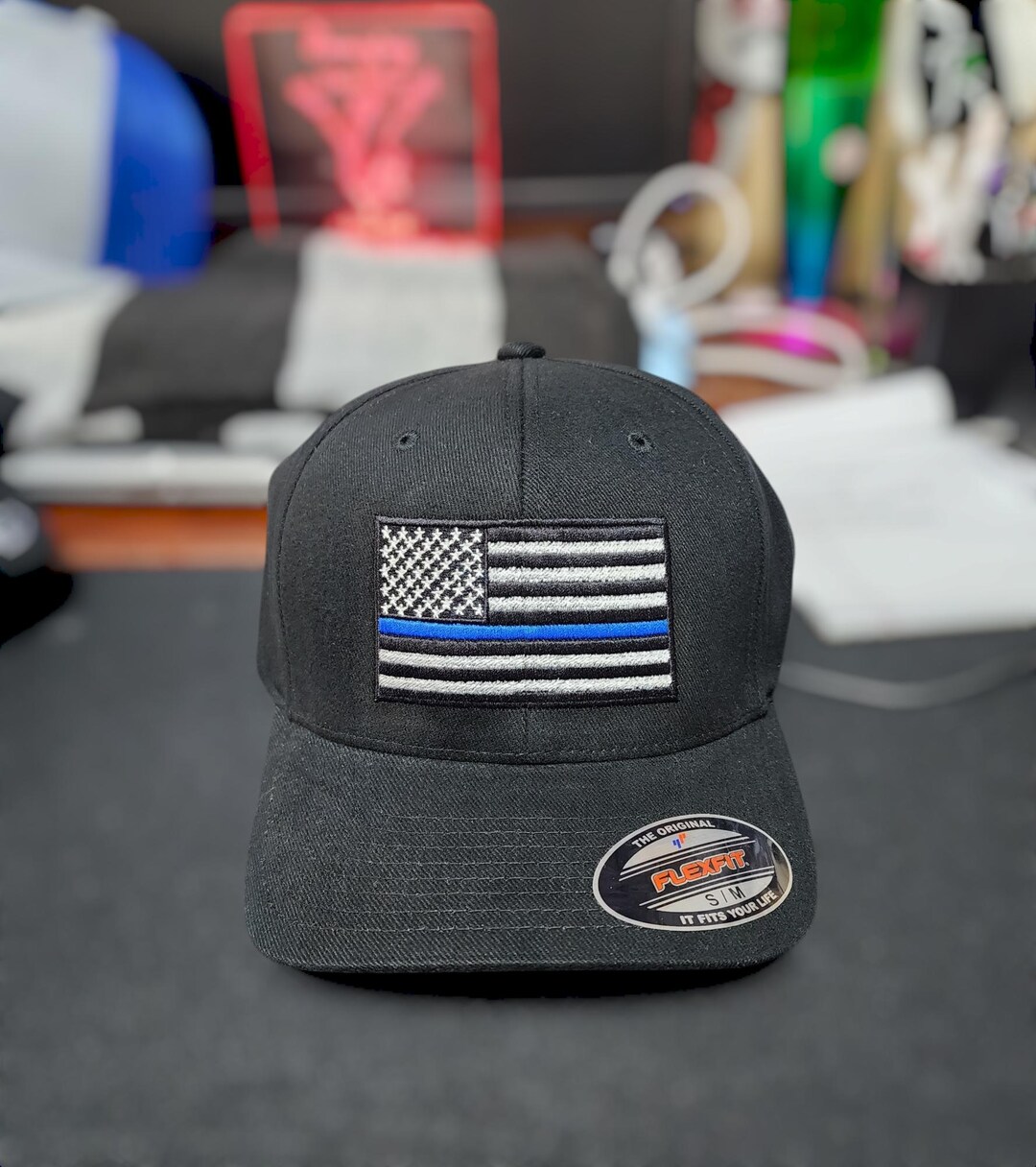 Thin Blue Line American Flag Hat - Etsy