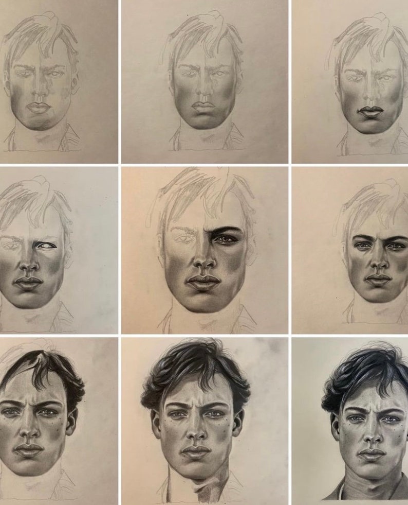 Professional Pencil Portrait From Photo. Custom Hand Drawn Pencil and ...