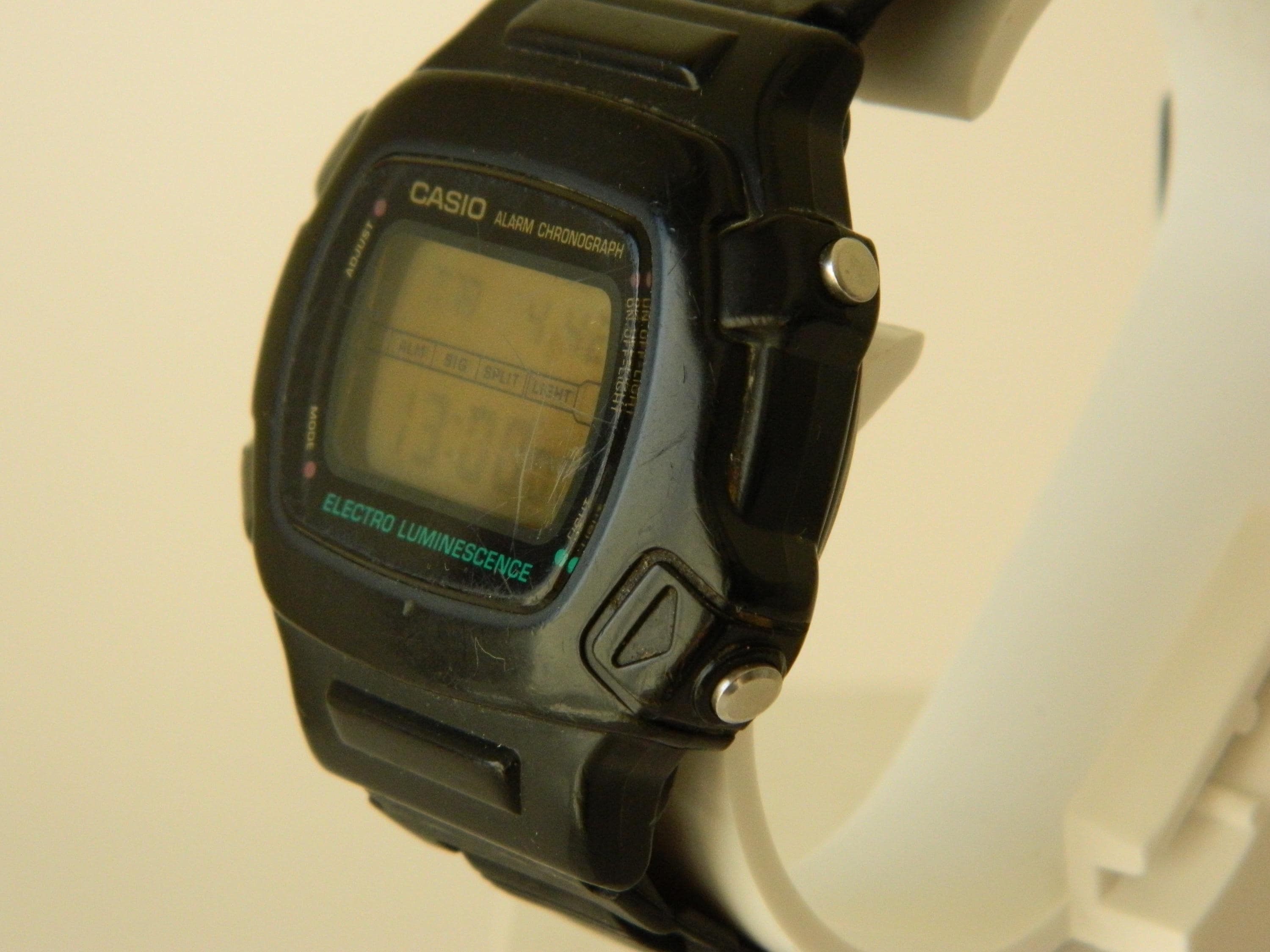 Vintage Casio W-740 Men's Digital Watch | Alarm, Electro Luminescence ...
