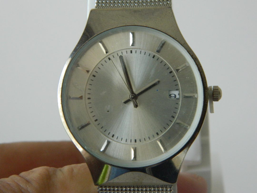 Thin Section Stainless Steel Wire Mesh Strap Men’s Wristwatch | Never ...